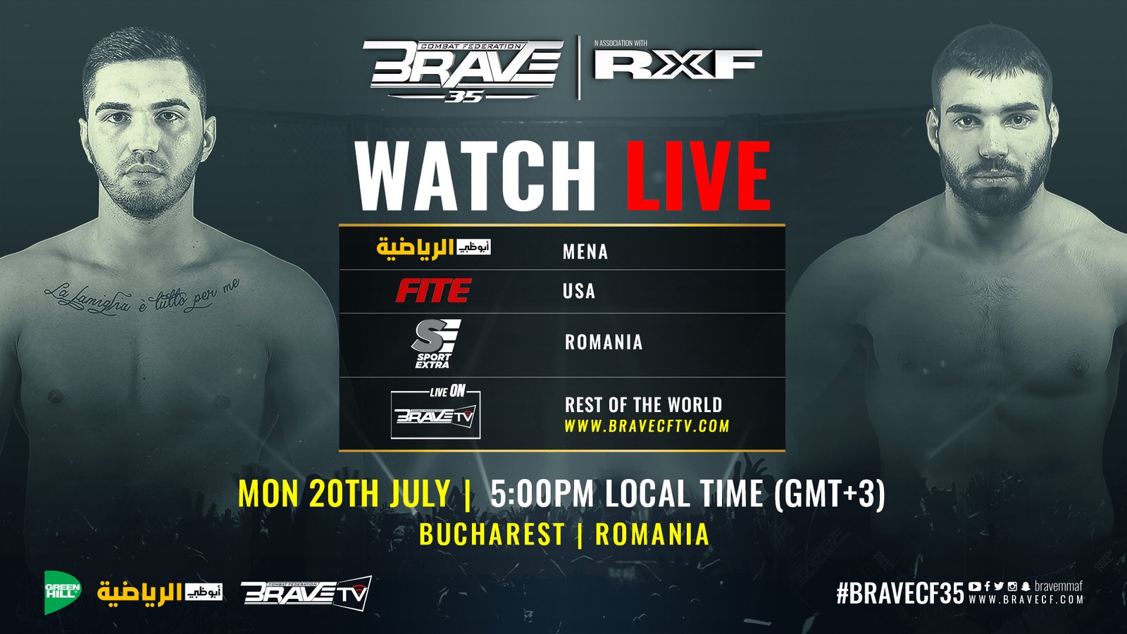 BRAVE CF’s return event in Romania will be broadcast live and free on ...