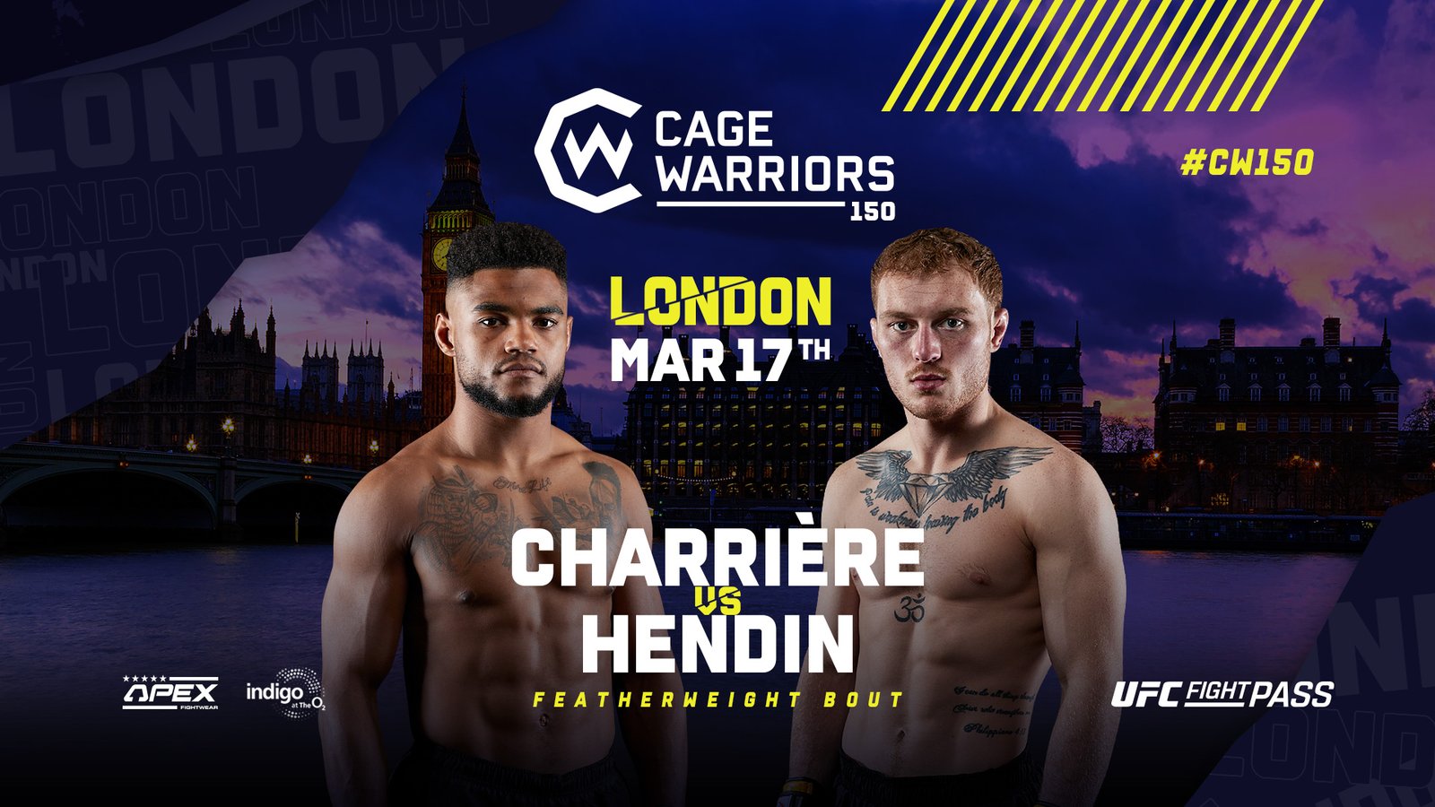 Morgan Charrière and James Hendin set to fight at Cage Warriors 150 in ...