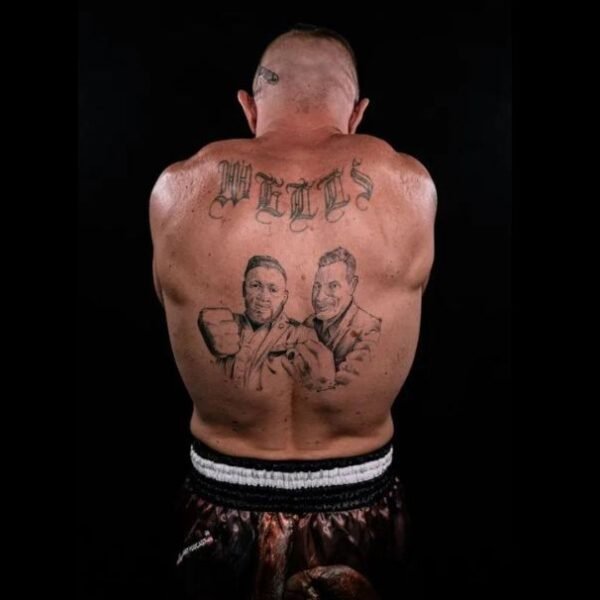 BKFC Fighter Shows Off Massive Back Tattoo of Conor McGregor and Dave ...